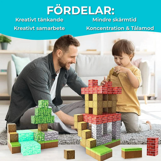 Minecraft magnetiska blockset – PRIMMA SE